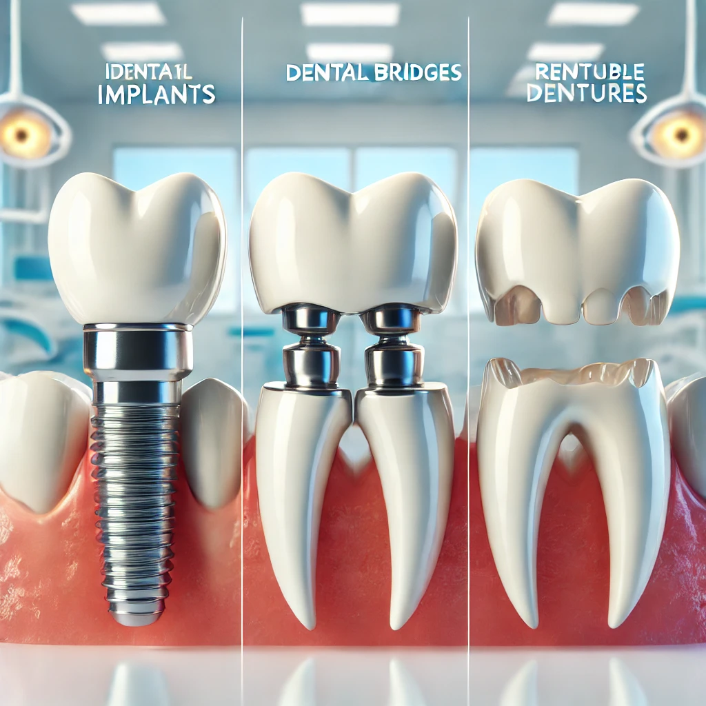 Dental Implants vs. Bridges vs. Dentures – Best Tooth Replacement?